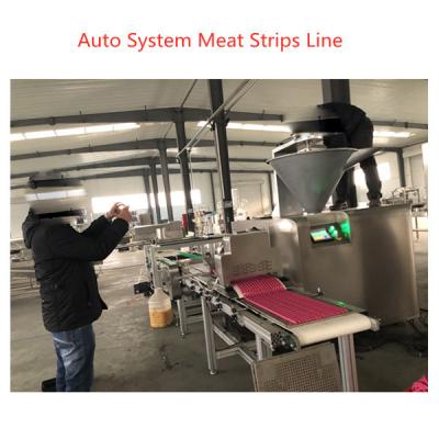 China Duck fresh Mest Sticks Pet Food Extruder Machine 200-500kg/hr Stainless Steel Flat Munchy Strip Snacks Making Machine for sale