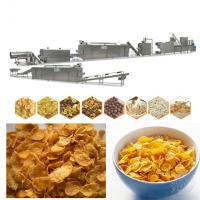 China Kellogg Breakfast Cereal Corn Flakes Processing Line Stailess Steel  Motor PLC for sale