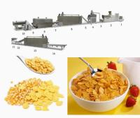 China New Stainless steel Corn Flakes Processing Line Twin Screw Extruder Machine for sale