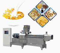 China New Stainless steel Corn Flakes Processing Line Twin Screw Extruder Machine for sale