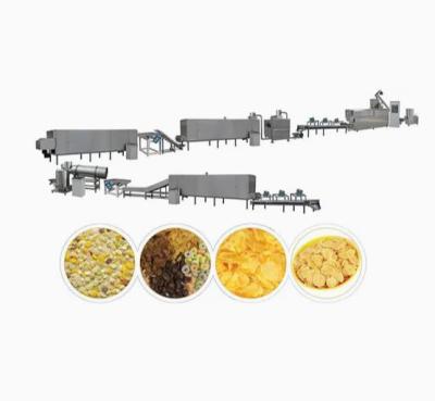 China 300 - 350kg/H Corn Flakes Processing Line , Puff Snack Extruder for sale