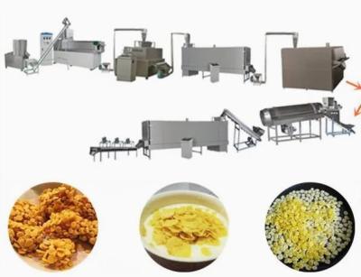 China High Nutritional Corn Flakes Processing Line With PLC Control System for sale