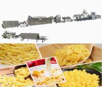 China Stainless Steel Snack Extruder Corn Flakes Making Machine Price For Cereal Maize Flakes for sale