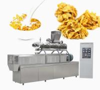 China Twin Screw Extruder Corn Flakes Production Line 260kg/h 500kg/h With Different Shapes for sale