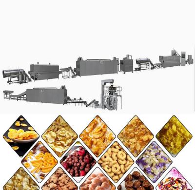 China 240 to 320kg/h Bulk Corn Flakes Processing Line For Cereals Snacks Maize Flakes Making Machine for sale