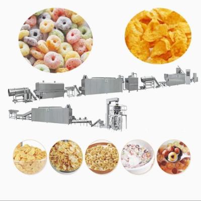 China SS304 500kg/h Continuous And Automatic Corn Flakes Processing Line 380V/50Hz With CE Standard for sale