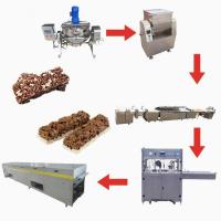 China Automatic Stainless Steel Cereal Bar Making Machine Rectangle Snacks Shape for sale
