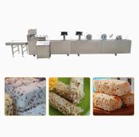 China Small swelled candy rice Cereal Bar Making Machine , rice puffing machine for sale