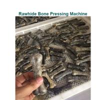 China Dog Chews Rawhide Bone Pressing Machine With Double Working Station For Dog Snacks for sale