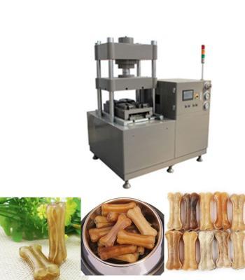 China Natural , Bleached , Smoked Pressed Rawhide Bones Punching Machine For Pet for sale