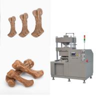 China Chew Pressed Rawhide Dog Bone Making Machine PLC Control Pet Food Machine for sale