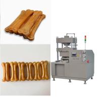 China Newly Designed PLC Hydraulic Dog Bone Making Machine Pet Food Processing Equipment CE for sale