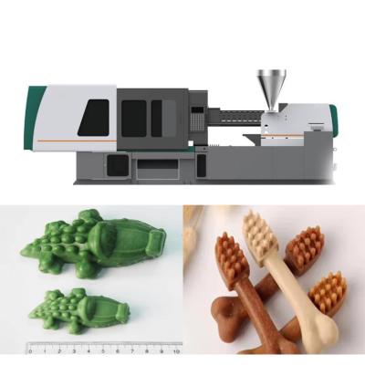 China Pet Treats Injection Molding Animal Food Making Machine PLC Touch Screen for sale