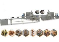 China Bi - Color Twist Shaped Dog Food Extrusion Machine Treats Snacks Processing Line for sale
