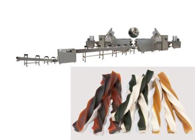 China Beef Natural Sticks Dog Food Making Machine Dental Treats Product Single Screw Extruder Line for sale