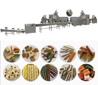 China Ss Dental Care Dog Food Extruder Chewing Gum Snack Food Production Line for sale