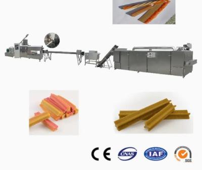 China Strip , stick , bone Shape Dog Food Extruder processing equipment / dog food machinery for sale