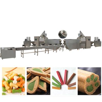 China Single Screw  Auto Pet Treats Dog Chews Food Making Equipment for sale