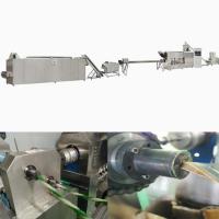 China 145kw Automatic Dog Food Extruder Twist Rope Single Screw Dog Treat Extruder for sale