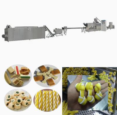 China Small Bone Dog Food Manufacturing Machine Twist Dental Care Treats 30 X 5 X 3m for sale