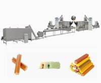 China 95kw Fully Stainless Steel Twist Dog Food Processing Equipment Pet Extrusion Machine SS304 for sale