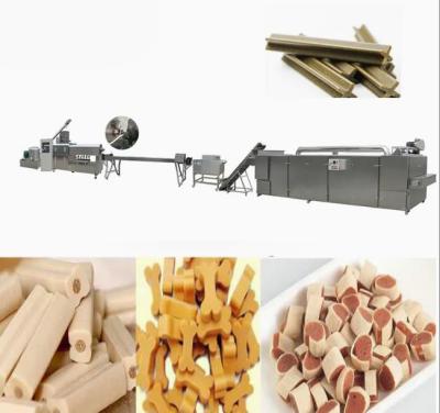 China Chewing Puppy Dog Food Extruder Machine 100kg/h For Corn Starch , Meat Powder for sale