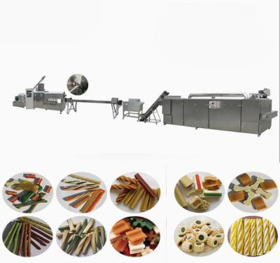 China Dental Care Dog Chewing Bones Dog Treat Manufacturing Equipment 145kw 304 ss For Pet Snack for sale