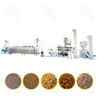 China Manufacture of Fish Food Extrusion Production Line Extruded for Fish Feeds Twin Screw Professional Fish Food for sale