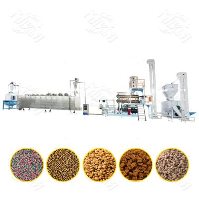 China Manufacture of Fish Food Extrusion Production Line Extruded for Fish Feeds Twin Screw Professional Fish Food for sale