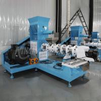 China Industry 500 Kg/h Pet Snacks Food Machine Production Line Twin Screw Dog Food Kibble Fish Feed Making Extruder for sale