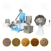 China Highly efficient Dry Floating Fish Feed Pellet Processing Line 200kg/H-6000kg/H Animal Pet Cat Dog Food Making Extruder Machine for sale