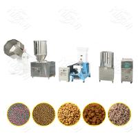China Industry 500 Kg/h Pet Snacks Food Machine Production Line Twin Screw Dog Food Kibble Fish Feed Making Extruder for sale