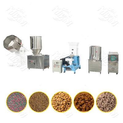 China Industry 500 Kg/h Pet Snacks Food Machine Production Line Twin Screw Dog Food Kibble Fish Feed Making Extruder for sale