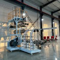 China The CE-certified, fully stainless steel Extruded Aquatic Feed Pellet Production Line is sold to process raw materials into nutrient-rich pelleted feed for aquaculture and livestock farming. for sale