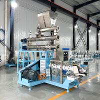China Highly efficient Dry Floating Fish Feed Pellet Processing Line 200kg/H-6000kg/H Animal Pet Cat Dog Food Making Extruder Machine for sale