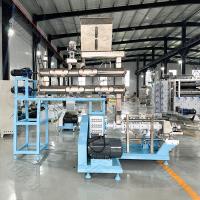 China Floating Fish Feed Extrusion Machinery Twin Screw Fish Food Pellet Make Extruder for sale