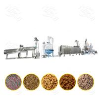 China Big Output 2 Ton Per Hour Floating Fish Feed Pellet Animal Feed Making Machine Dog Food Plant / Machinery / Production Line for sale