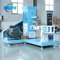 China MIKIM Stainless Steel PLC Motor Fish Feed Making Machine floating fish extruder machine Continuous Automatic Floating Pellet Extruder for Farmers for sale