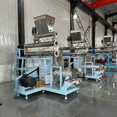 China Animal Pet Fish Dog Cat Lobster Bullfrog Shrimp Crab Loach Feed Food Make Extruder Production Line Machine for sale