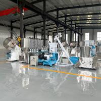 China Highly efficient Dry Floating Fish Feed Pellet Processing Line 200kg/H-6000kg/H Animal Pet Cat Dog Food Making Extruder Machine for sale