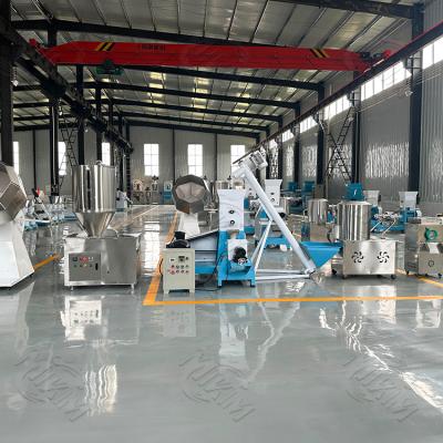 China MIKIM Stainless Steel PLC Motor Fish Feed Making Machine floating fish extruder machine Continuous Automatic Floating Pellet Extruder for Farmers for sale