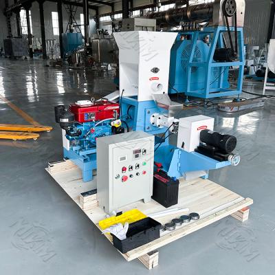 China 40-450kg/h small Home-use diesel Floating Fish Feed Extruder Fish Feed Machine Extruder Floating Fish Feed Pellet Press Machine for sale