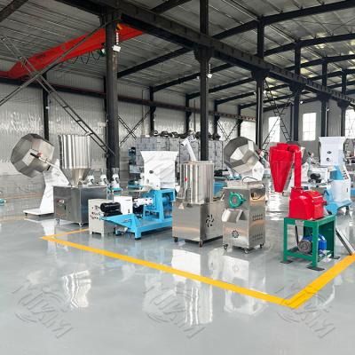 China 500kg/h Floating Fish Feed Extruder Machine Automatic Sinking Fish Feed Making Machinery Equipment Production Line for sale