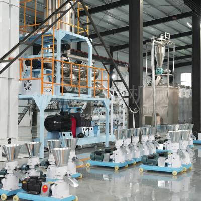 China MIKIM Fish Floating Feed Pellets Machine Line Customized Catfish Carp 200kg Fish Feed Extruding Line for sale