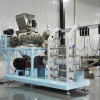 China Continuous & Automatic Twin-Screw Extruder Machine for Fish Feed and Pet Food with 380V/50Hz and Various Shapes Moulds for sale