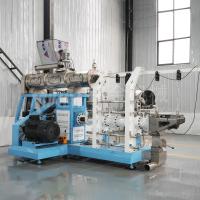 China Continuous & Automatic Twin-Screw Extruder Machine for Fish Feed and Pet Food with 380V/50Hz and Various Shapes Moulds for sale