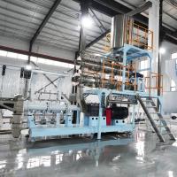 China Continuous & Automatic Twin Screw Extruder Machine for Fish Feed and Pet Food with 70-110 mm Screw Diameter and Various Shapes Moulds for sale