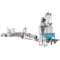 China Continuous & Automatic Twin Screw Extruder with 70-110 mm Screw Diameter for Various Shapes Pet Food and Fish Feed Production for sale