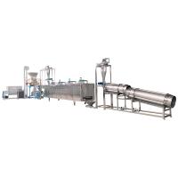 China Continuous & Automatic Twin Screw Extruder with 70-110 mm Screw Diameter for Various Shapes Pet Food and Fish Feed Production for sale