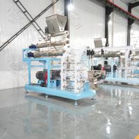 China Automatic Floating fish Food Extruder dog Food Pellet making Feeds Machine Plant for sale